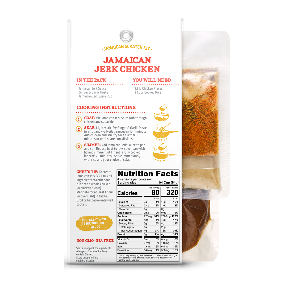 Street Kitchen Jamaican Jerk Chicken Scratch Kit – Shop Passage Foods