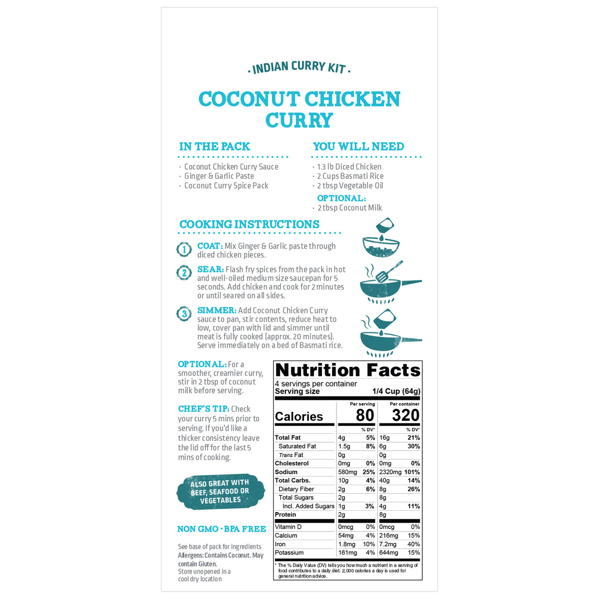 Street Kitchen Coconut Chicken Curry Kit – Shop Passage Foods